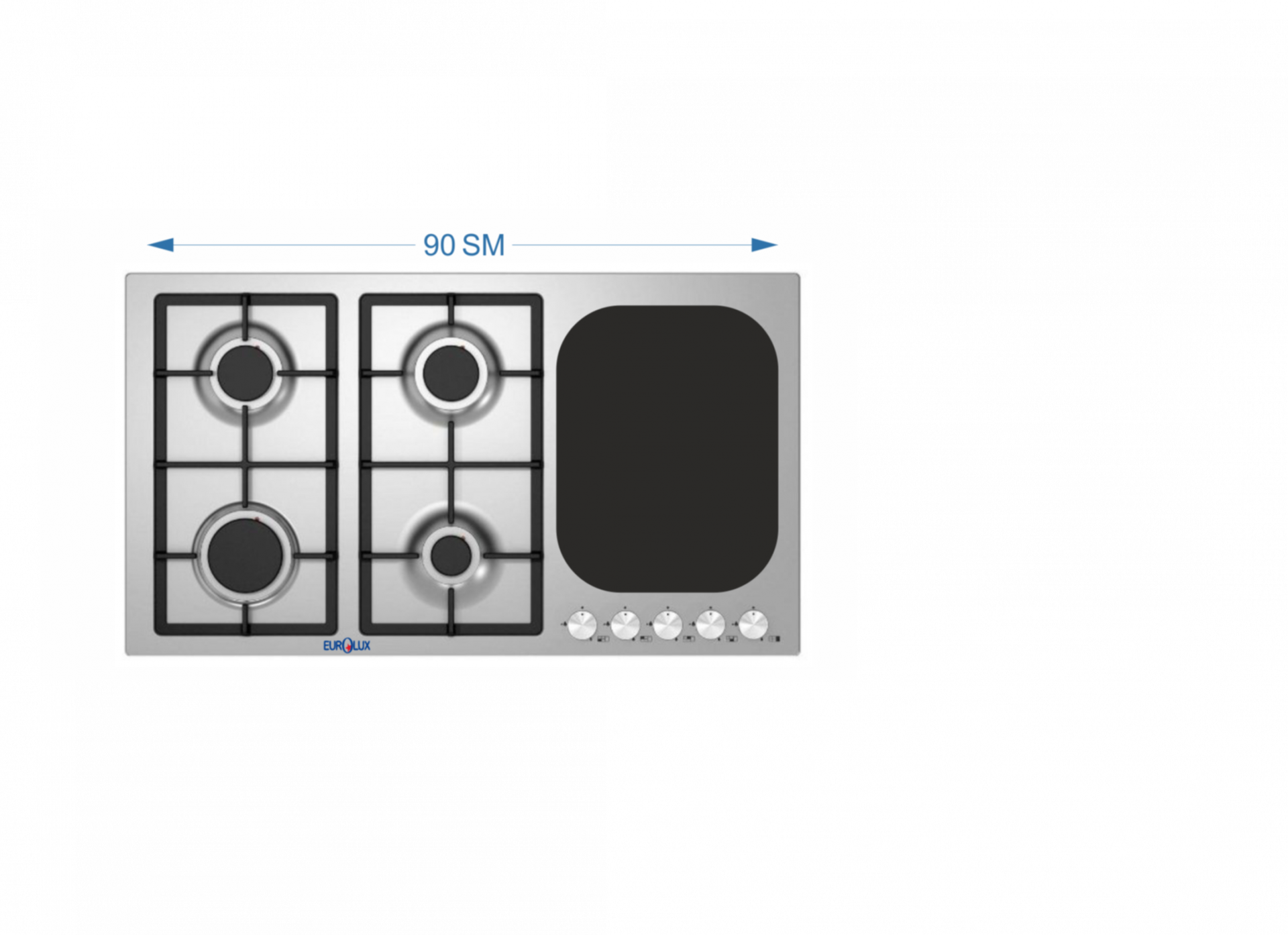 Встраиваемая газовая плита EU-GH3670GX-90S+Cковородка Arshia в Ташкенте ...