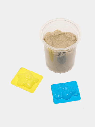 Домашняя песочница Lori "Морской песок", 2 формочки, 500 гр в Ташкенте ...