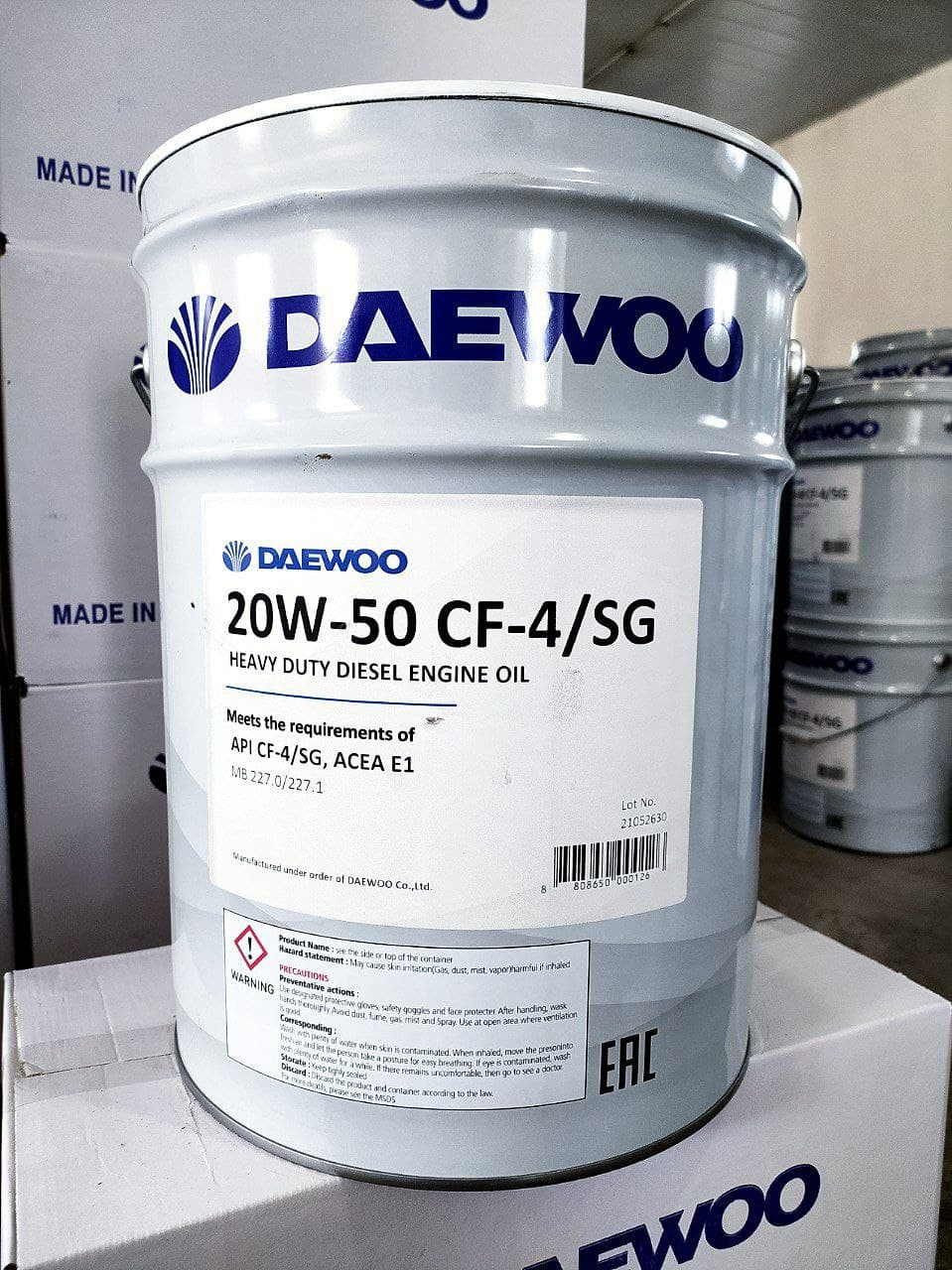 Моторные масла Daewoo 20W-50 CF-4 / SG 20L в Ташкенте цена 960602 сум ...