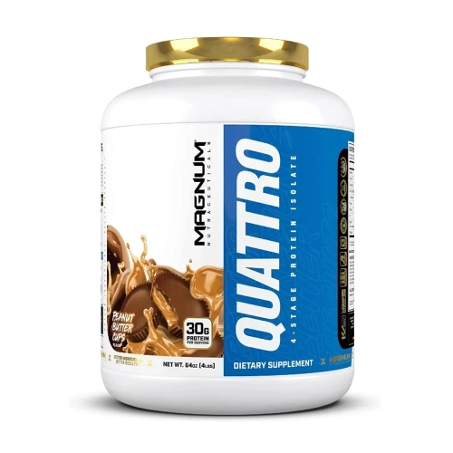 Magnum Nutraceuticals Quattro Protein Powder - 4lbs - Peanut Butter ...
