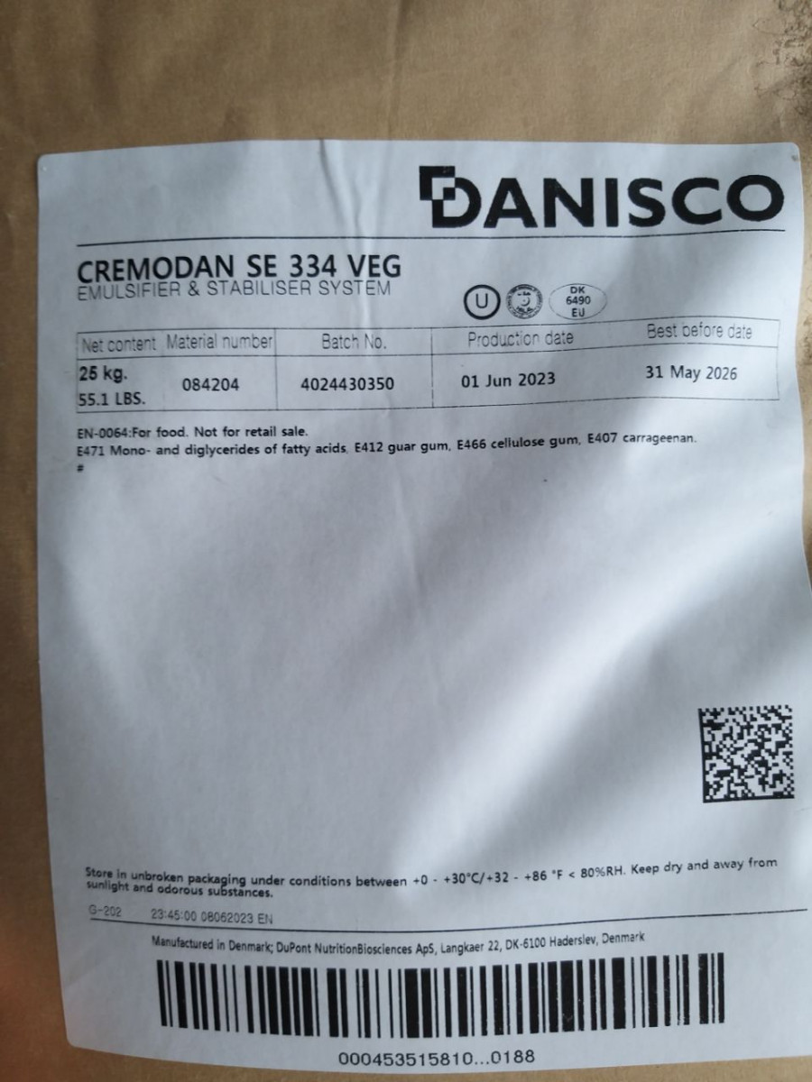 Смесь для мороженого Danisco Cremodan SE 334 VEG в Ташкенте цена 133126 ...