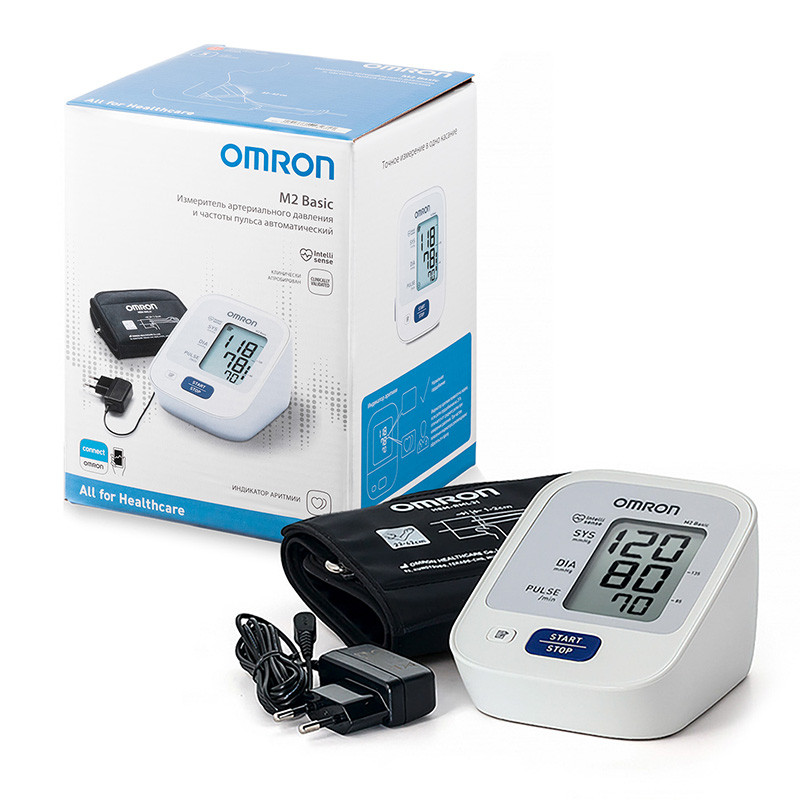Тонометр Omron M2 Basic HEM-7121-ALRU, манжета 22-42 см, измеритель ...