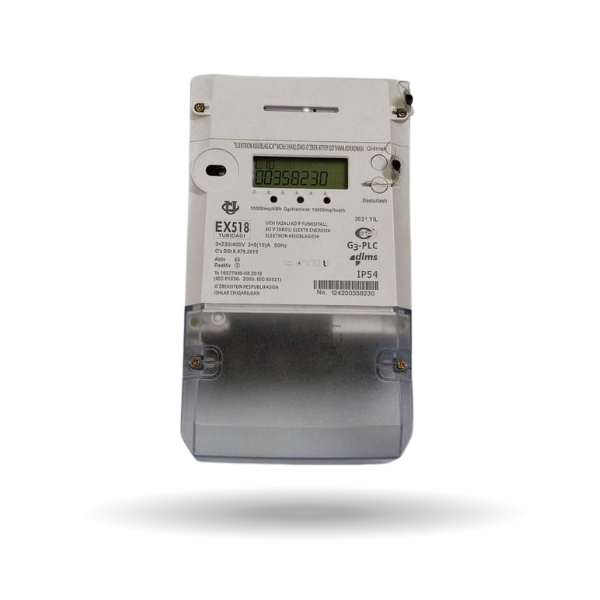 Счётчик электроэнергии 3-фазный | EX518 U | 380V 100A | PLC-модем в ...