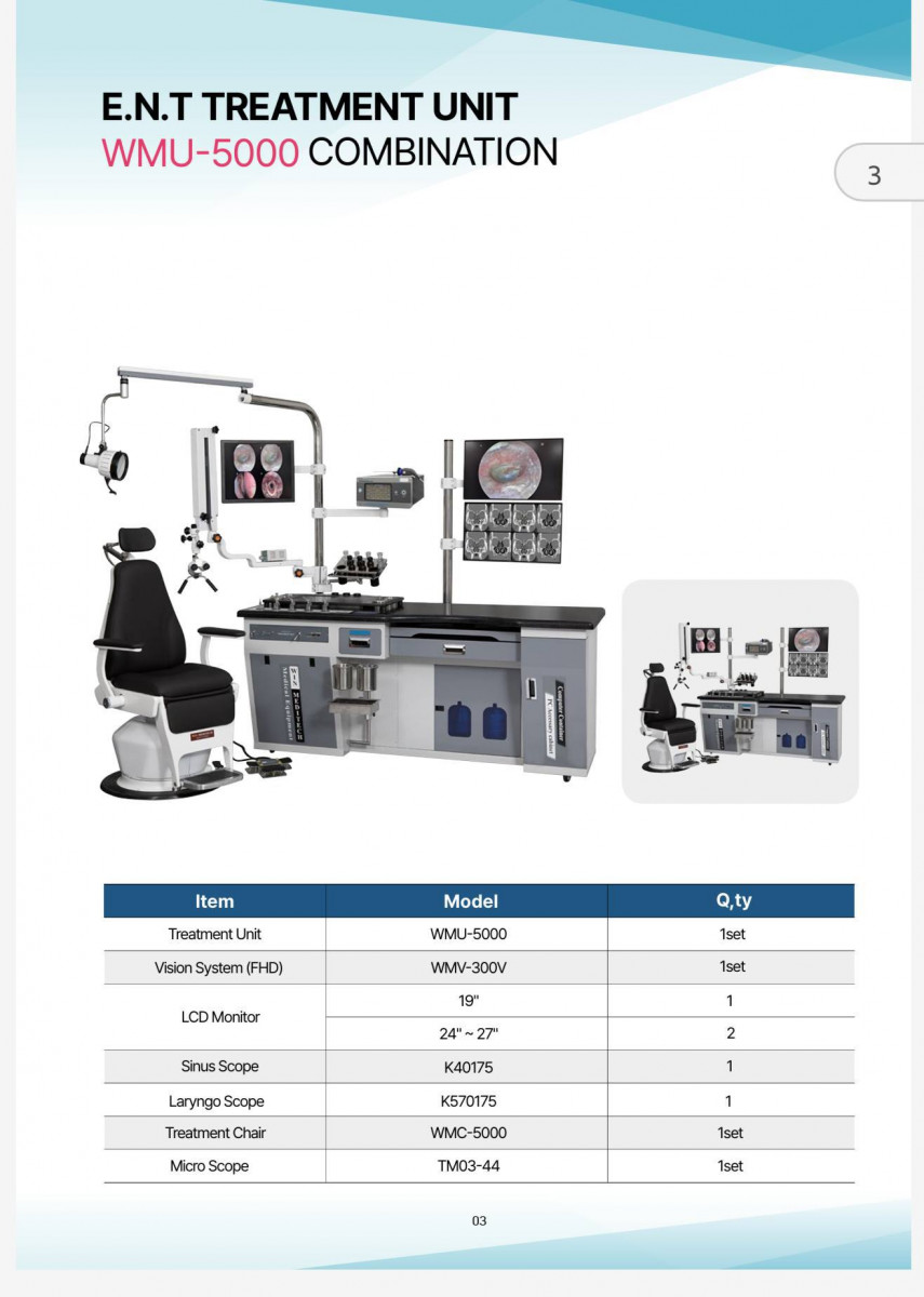 Лор комбайн WMU‑5000 Combination в Ташкенте цена 10000 сум от ANSOR-MED ...