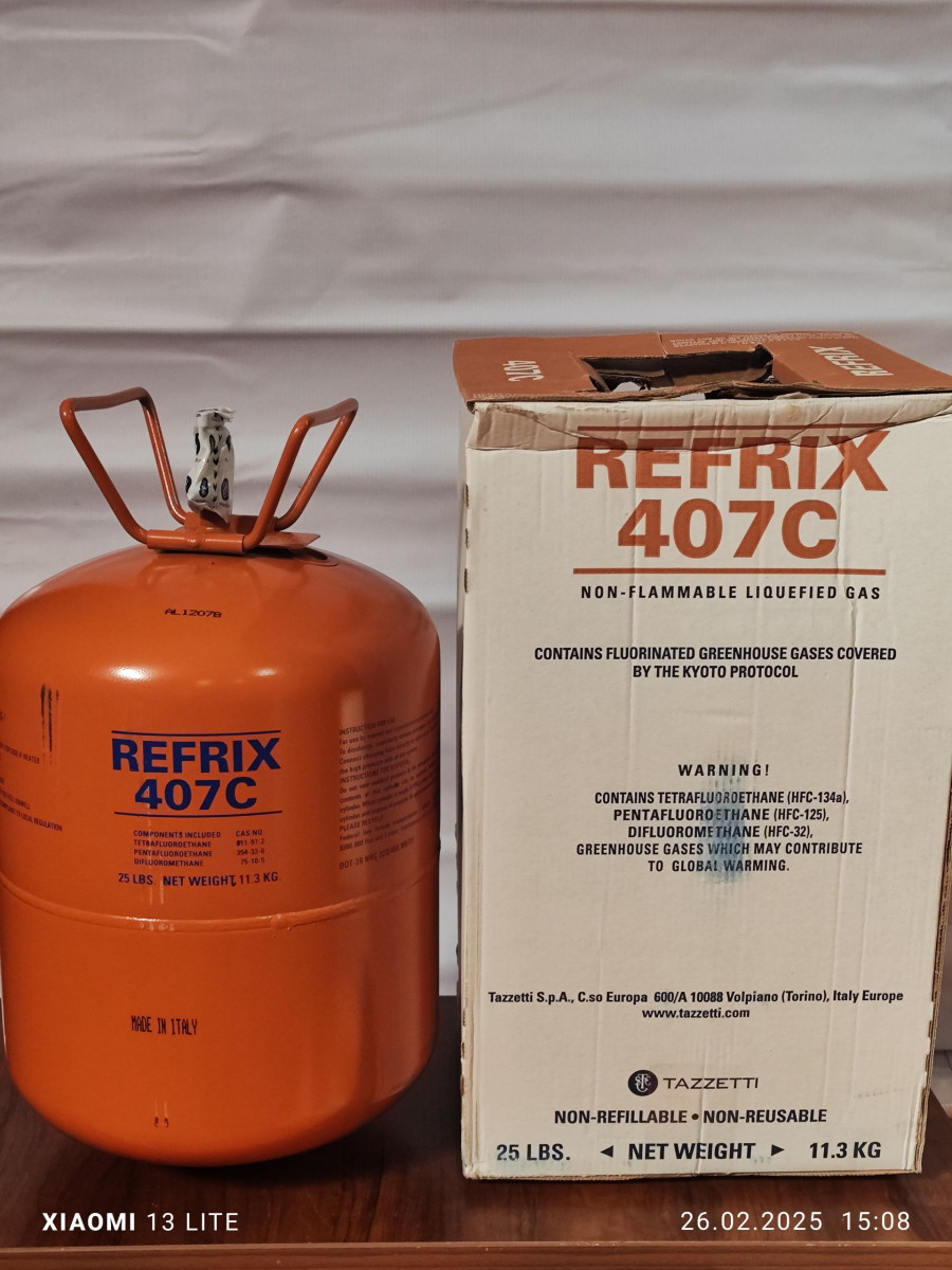 Фреон R-407C Tazzetti Refrix® (Италия) в Ташкенте цена 1630000 сум от ...