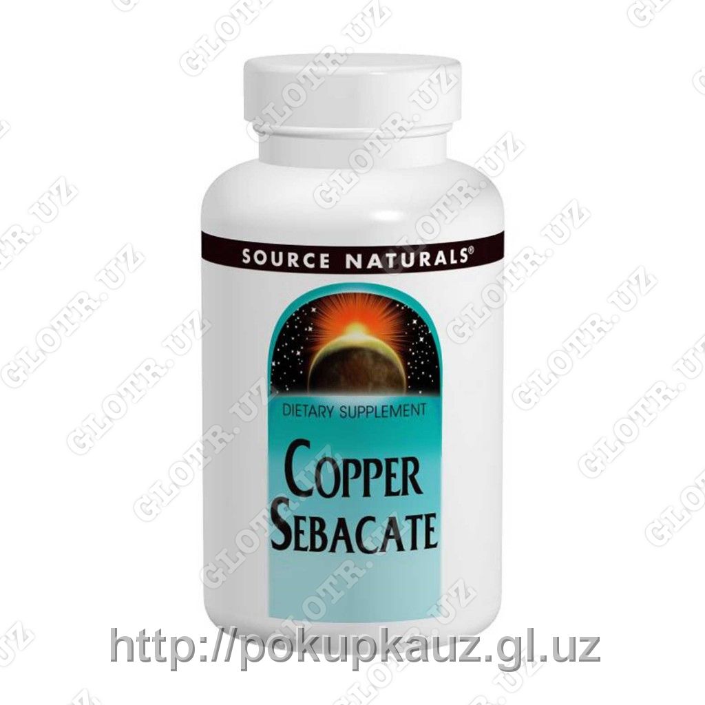 Copper Sebacate (медь) 22 mg, 120 Tablets в Ташкенте цена 130000 сум от ...