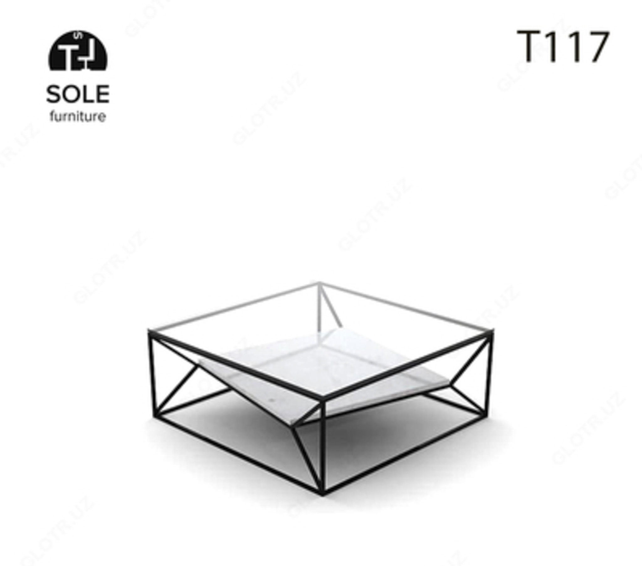 Журнальный стол в стиле лофт "T117" в Ташкенте цена 1650000 сум от SOLE ...