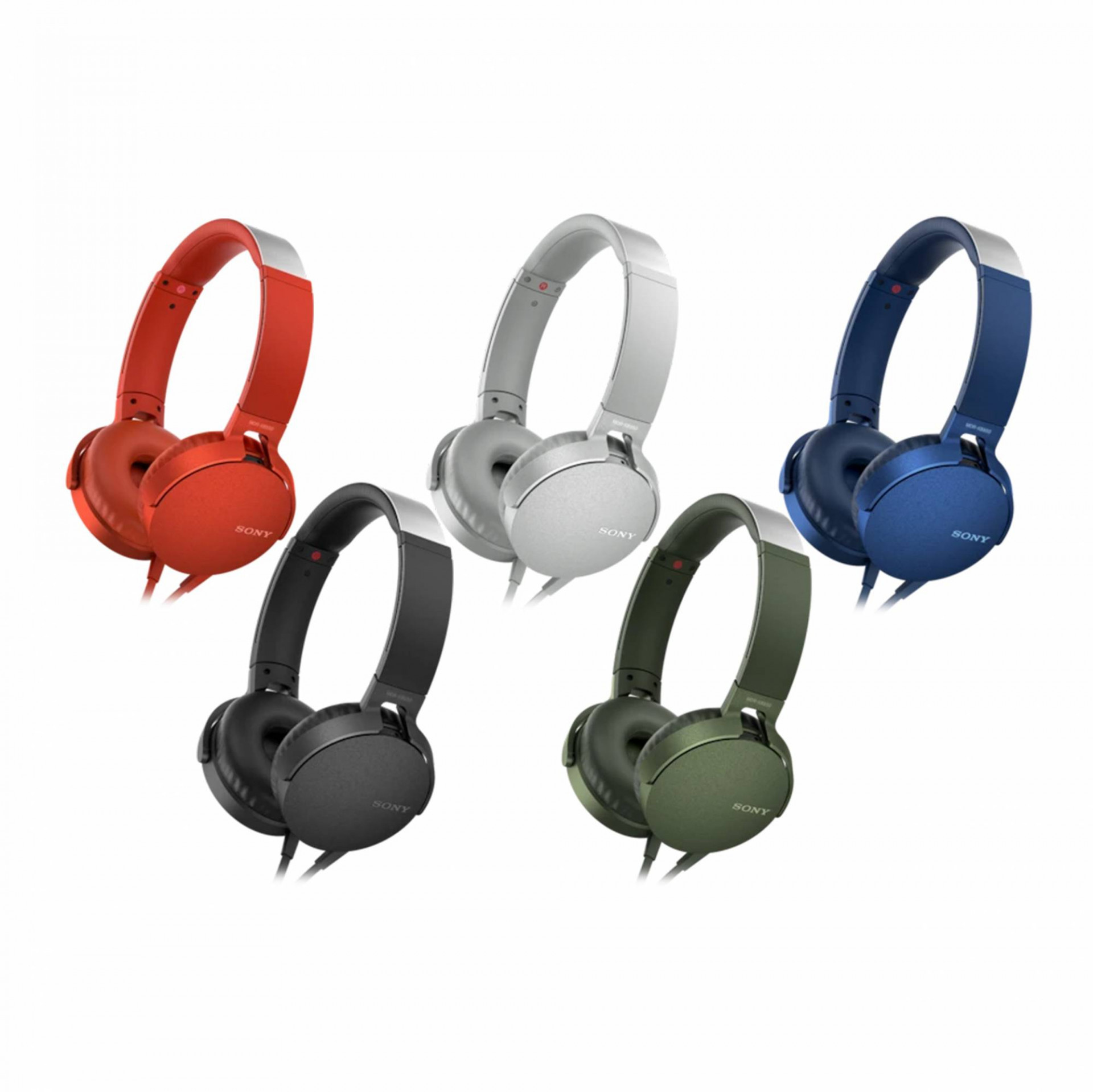 Накладные проводные наушники Sony MDR-XB550AP black/blue/white ...